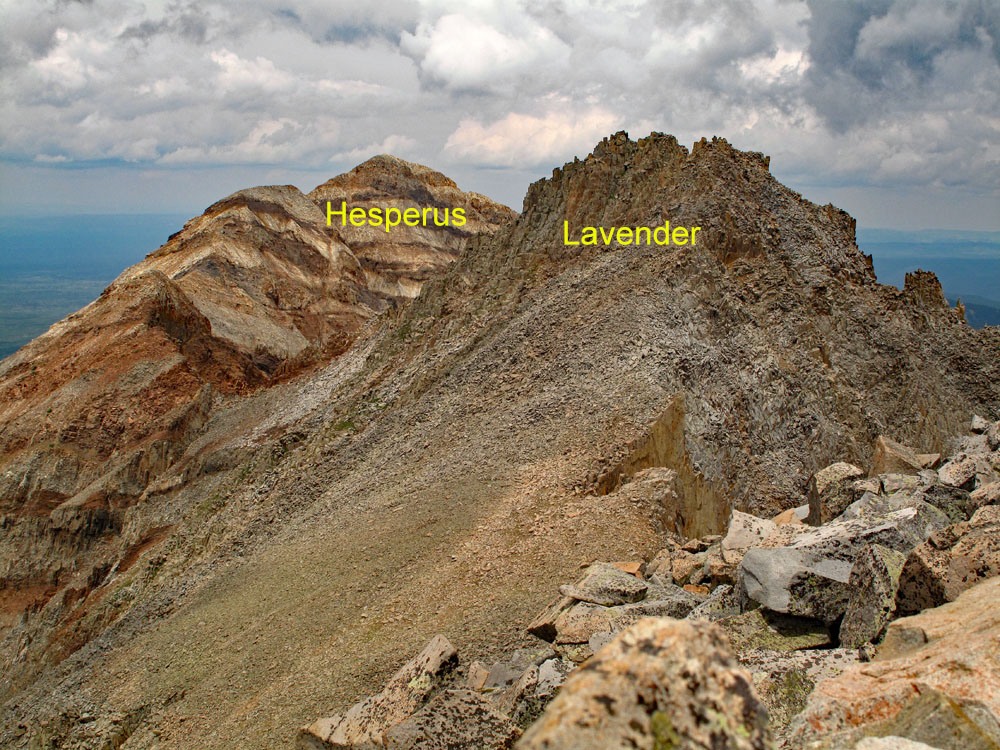 Lavender Peak 13 237 Lavender Peak West Ridge Route Map Photos